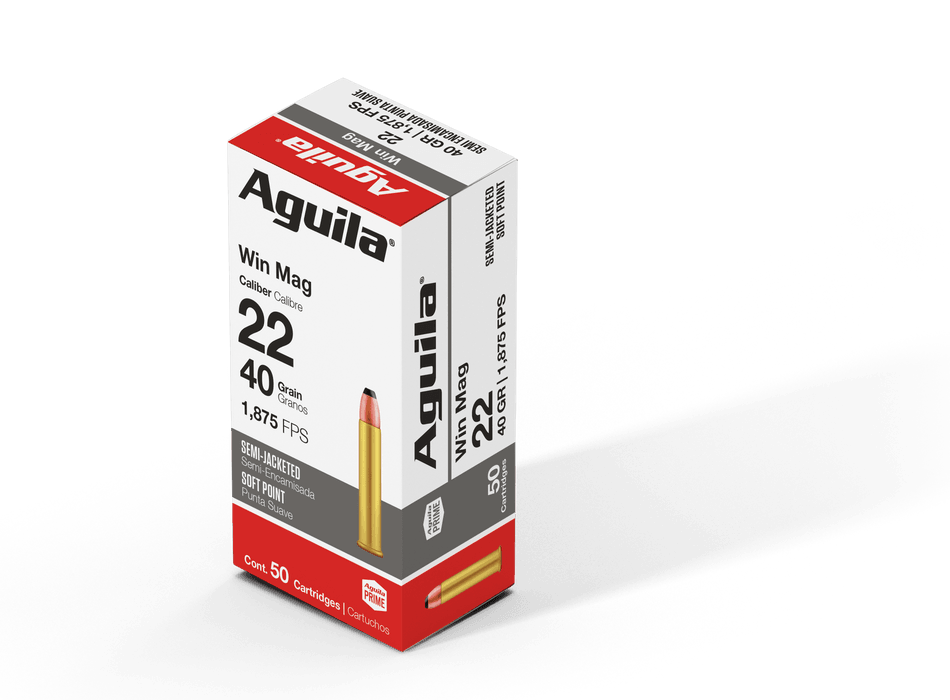22 Win Mag - High Velocity Semi-Jacketed Soft Point | Aguila Ammunition